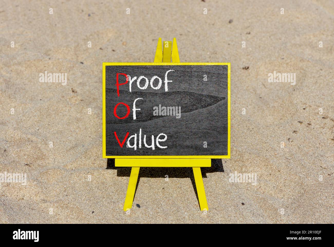 POV Proof of value symbol. Concept words POV Proof of value on ...