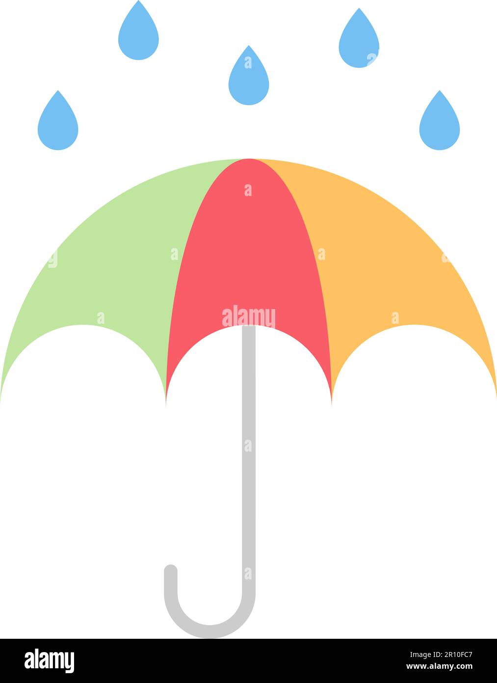 Umbrella with Rain Drops icon vector image. Suitable for mobile apps ...