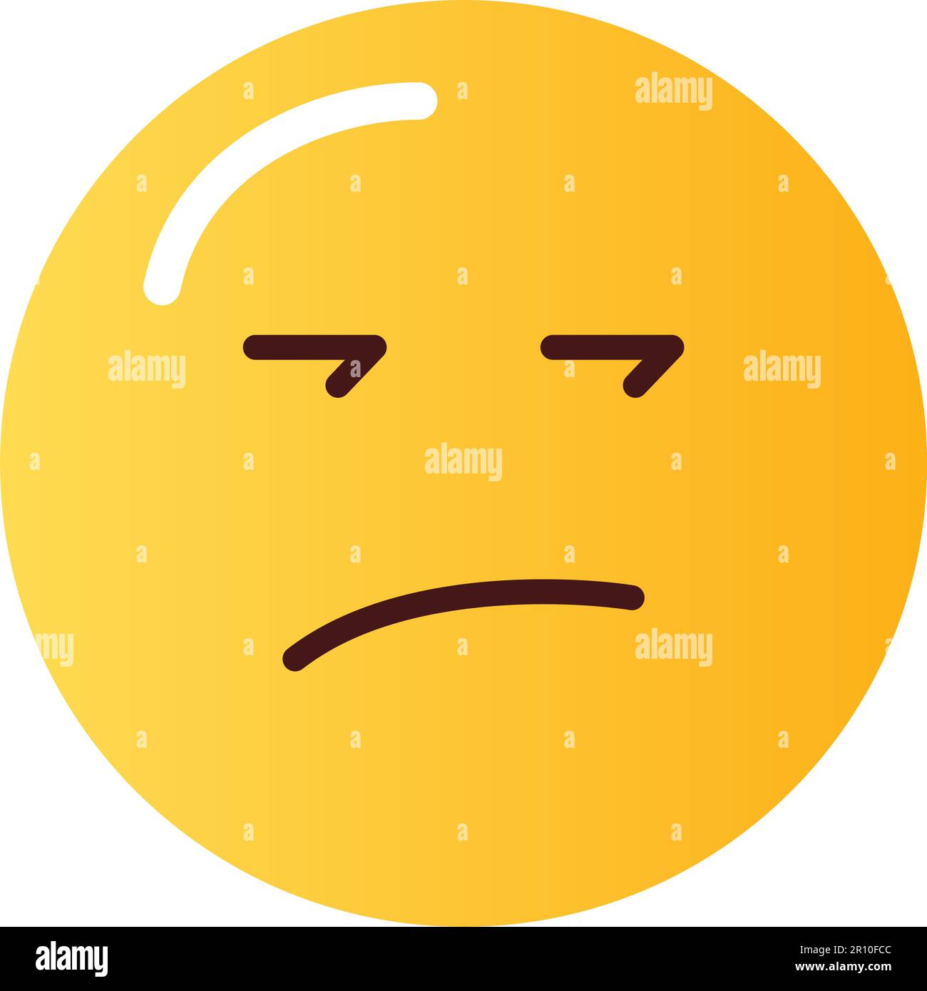 Unamused Face icon vector image. Suitable for mobile apps, web apps and ...