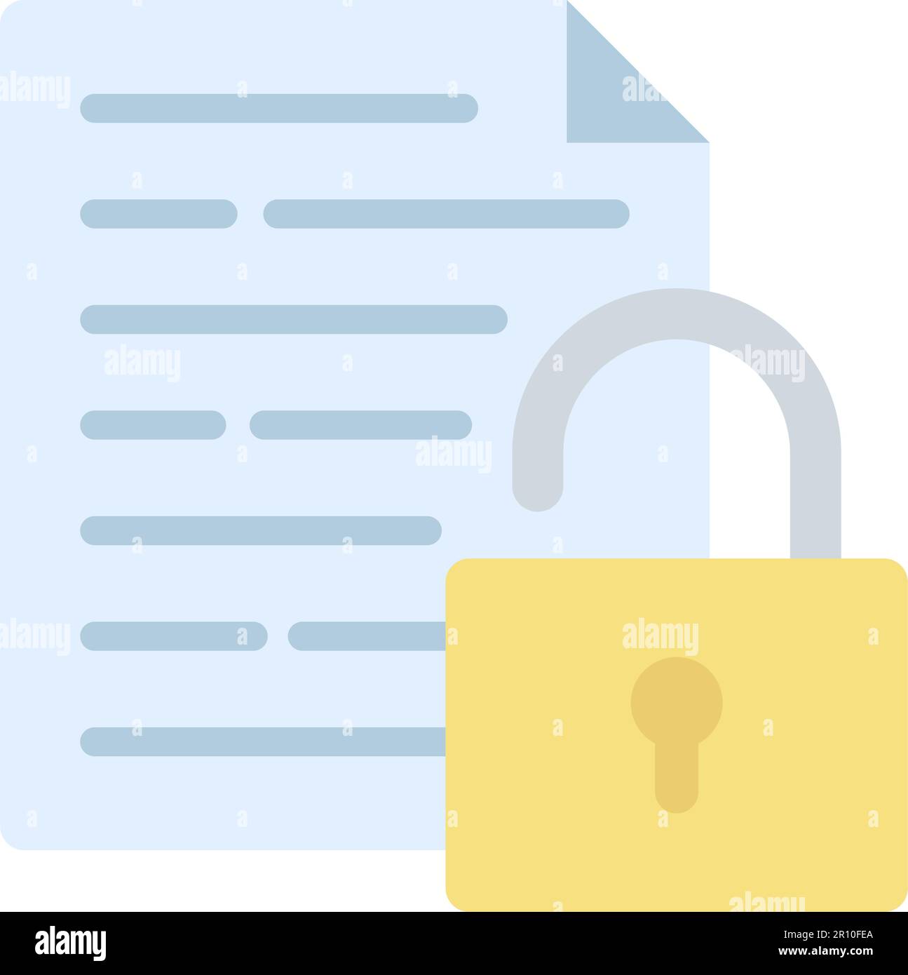 Unlock Documents icon vector image. Suitable for mobile apps, web apps and print media Stock ...