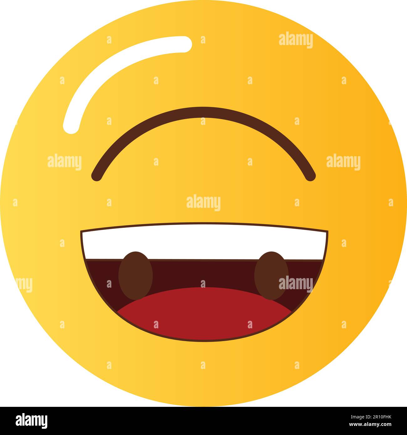 Upside-Down Face icon vector image. Suitable for mobile apps, web apps ...