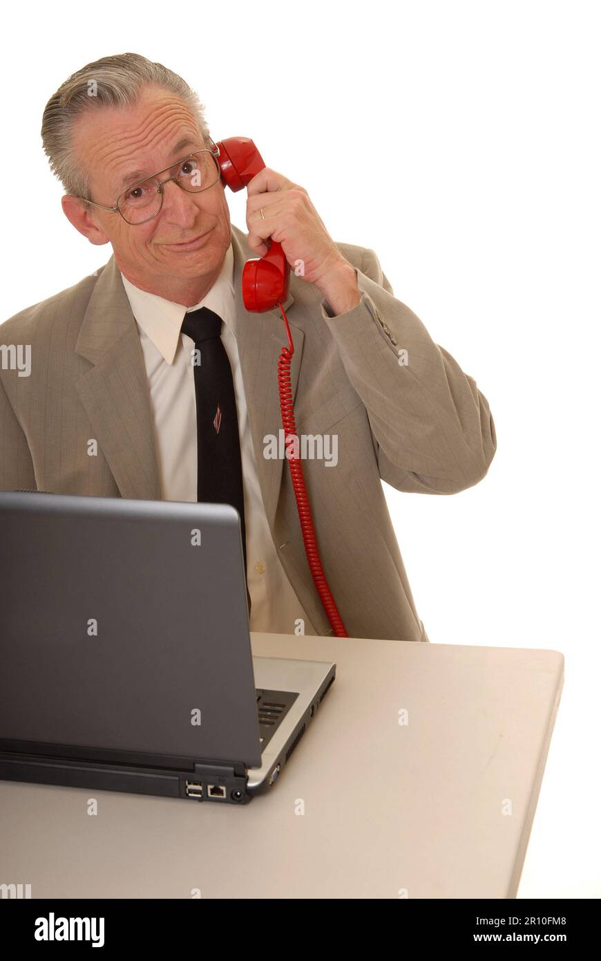 Senior businessman with a rather interesting expression Stock Photo - Alamy