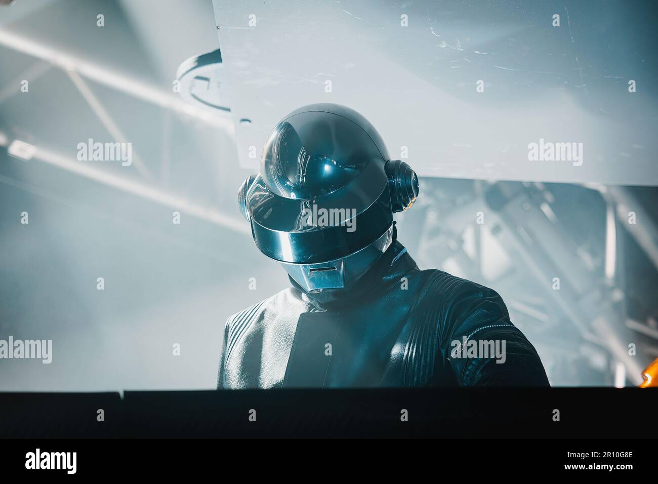 BARCELONA - MAR 30: Daft Punk tribute band Robot Rock Alive perform on ...