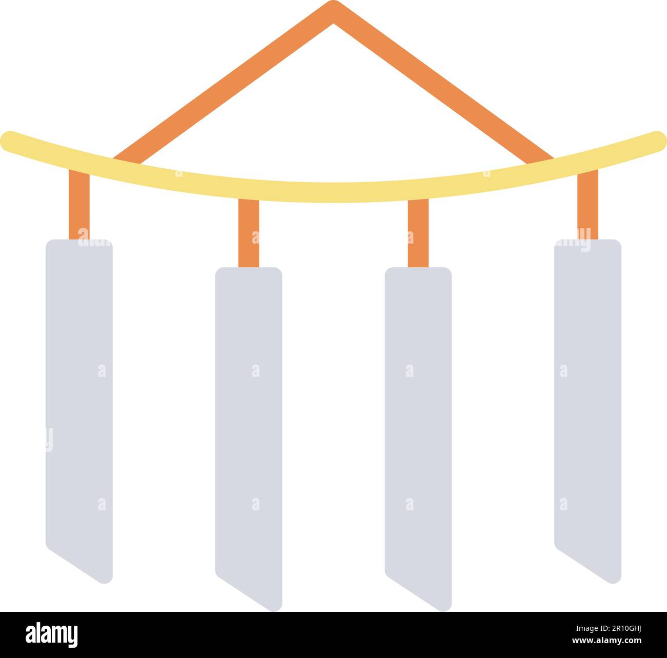 Wind Chime icon vector image. Suitable for mobile apps, web apps and ...