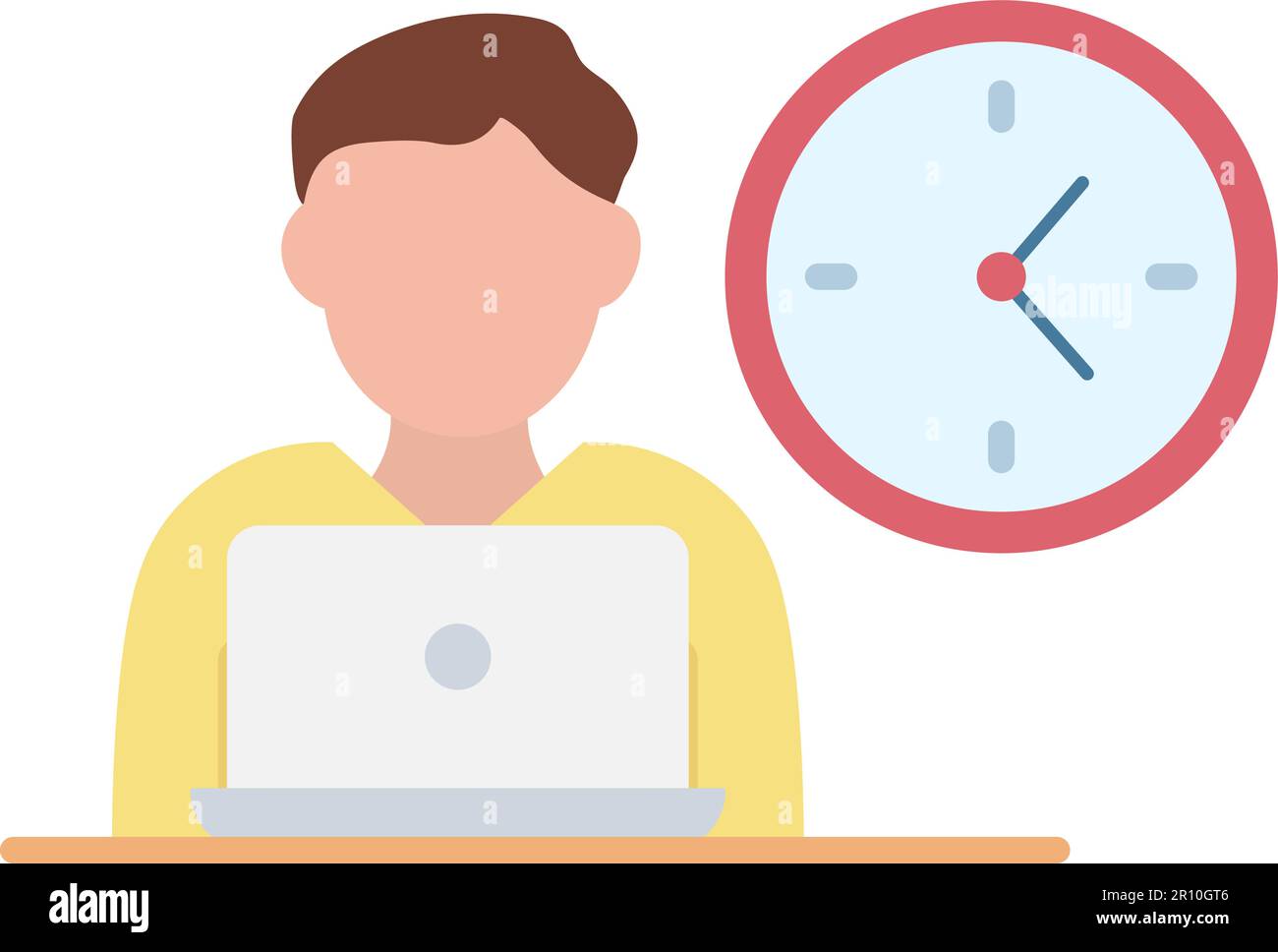 Working Time icon vector image. Suitable for mobile apps, web apps and ...