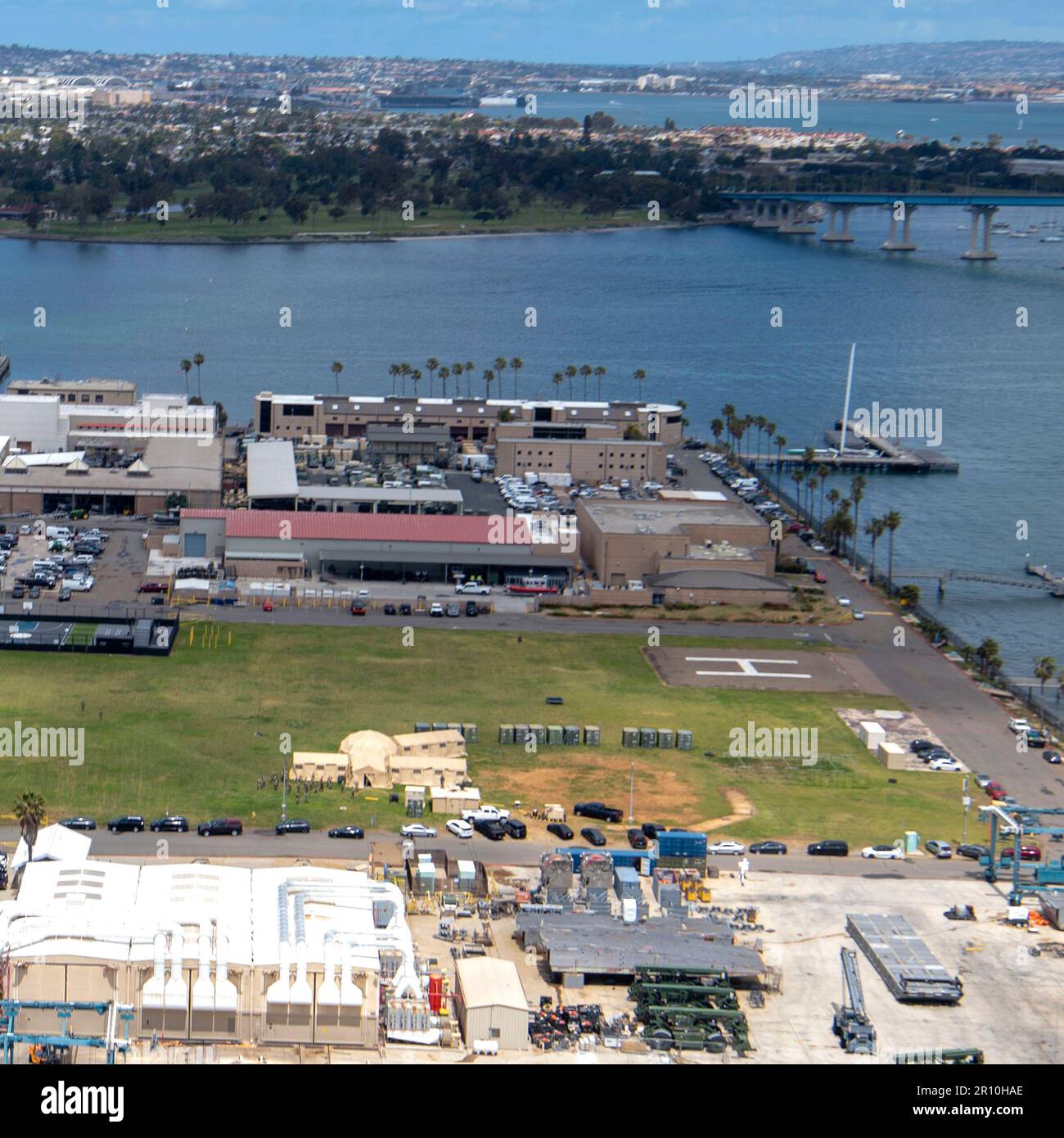 Coronado, Calif. (May 4, 2023) An aerial view of a Navy Enterprise ...