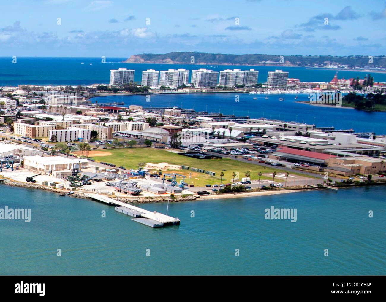 Coronado, Calif. (May 4, 2023) An aerial view of a Navy Enterprise ...