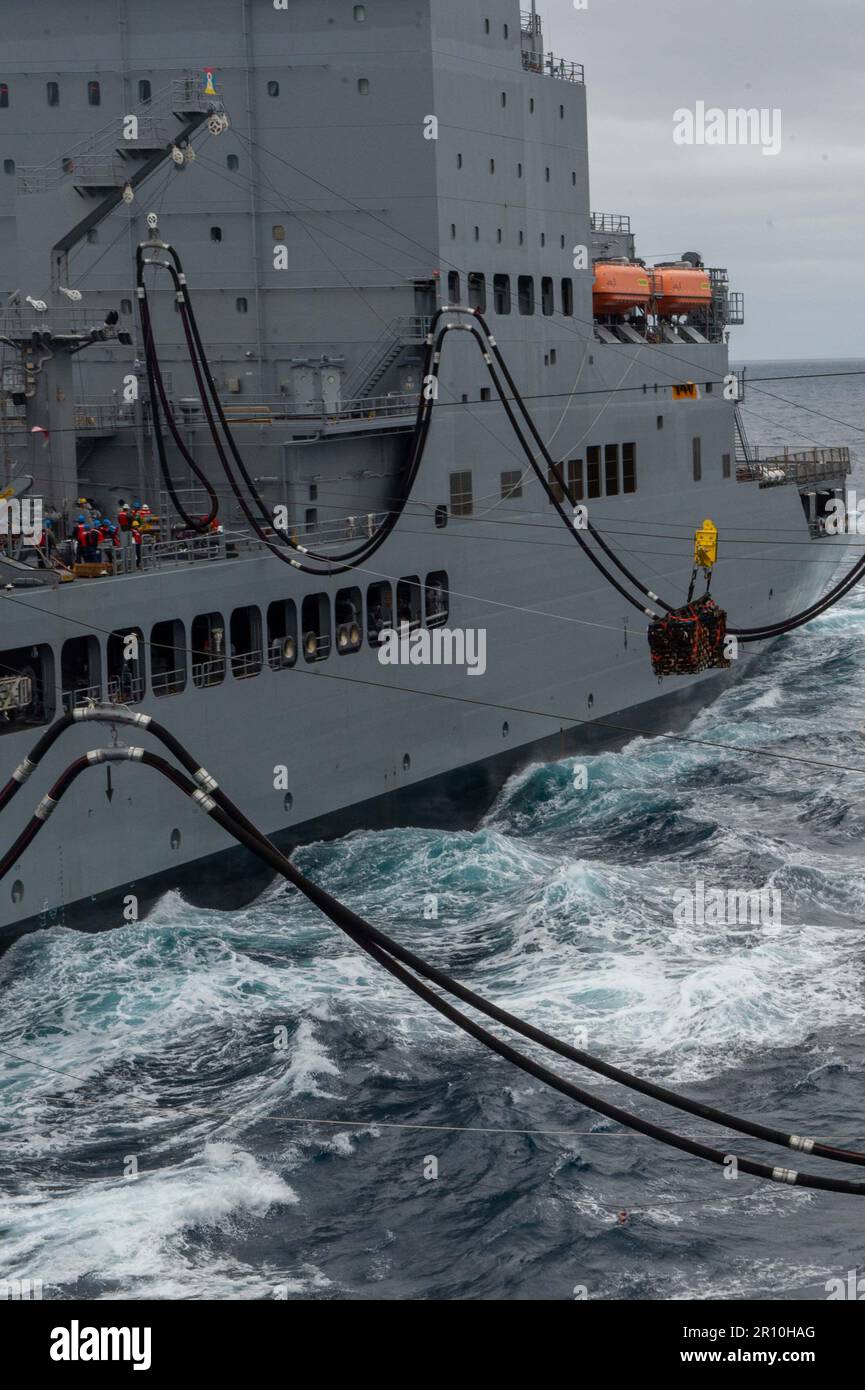 PACIFIC OCEAN (May 8, 2023) – The John Lewis-class fleet replenishment ...
