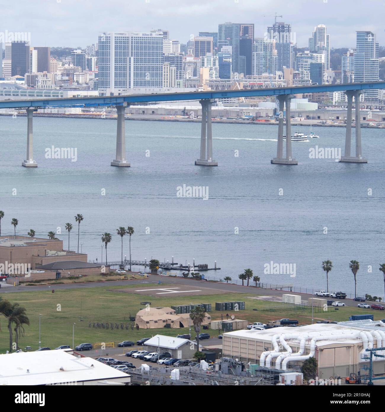 Coronado, Calif. (May 4, 2023) An aerial view of a Navy Enterprise ...
