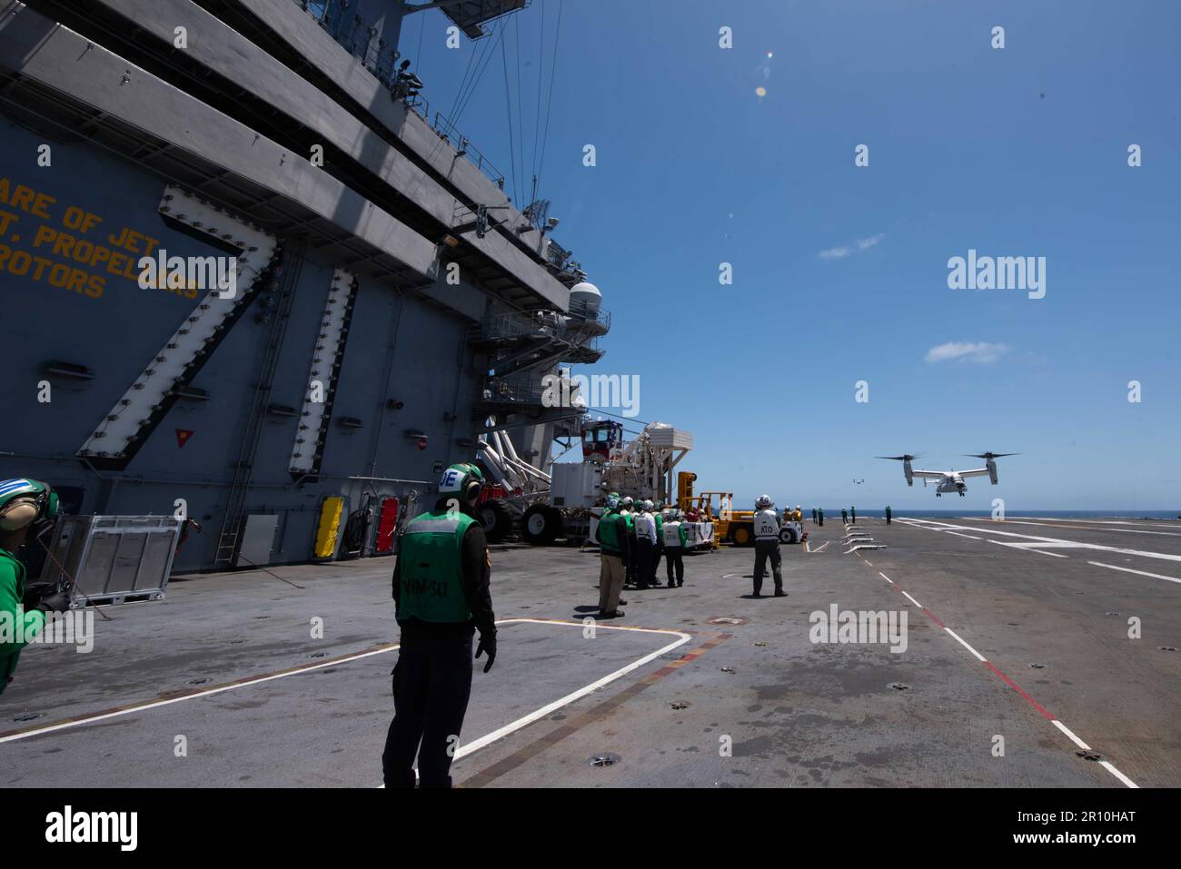 PACIFIC OCEAN (May 9, 2023) – Two V-22 Ospreys, assigned the “Titans ...