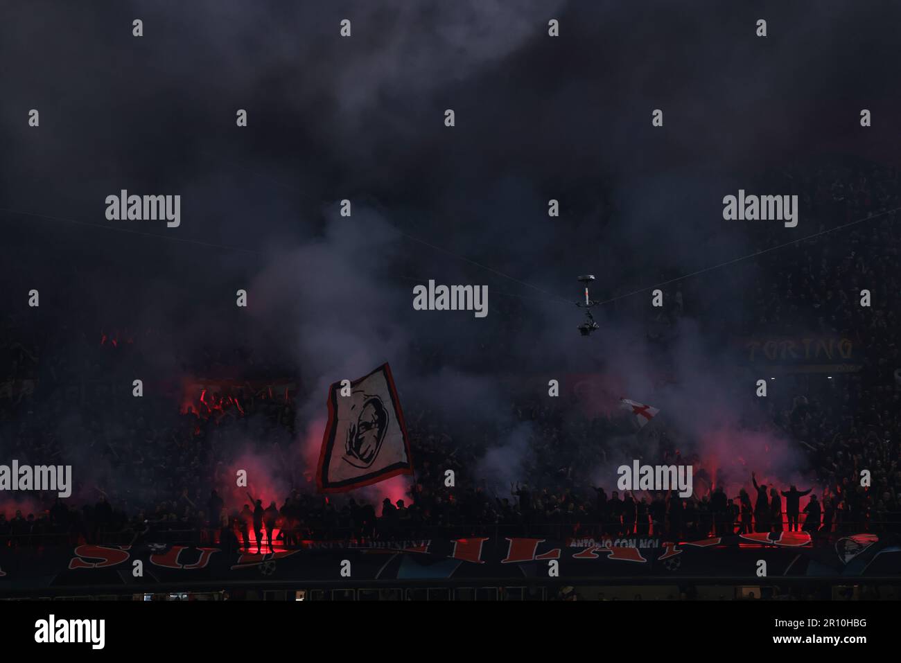 Football ultras italy flares hi-res stock photography and images - Alamy