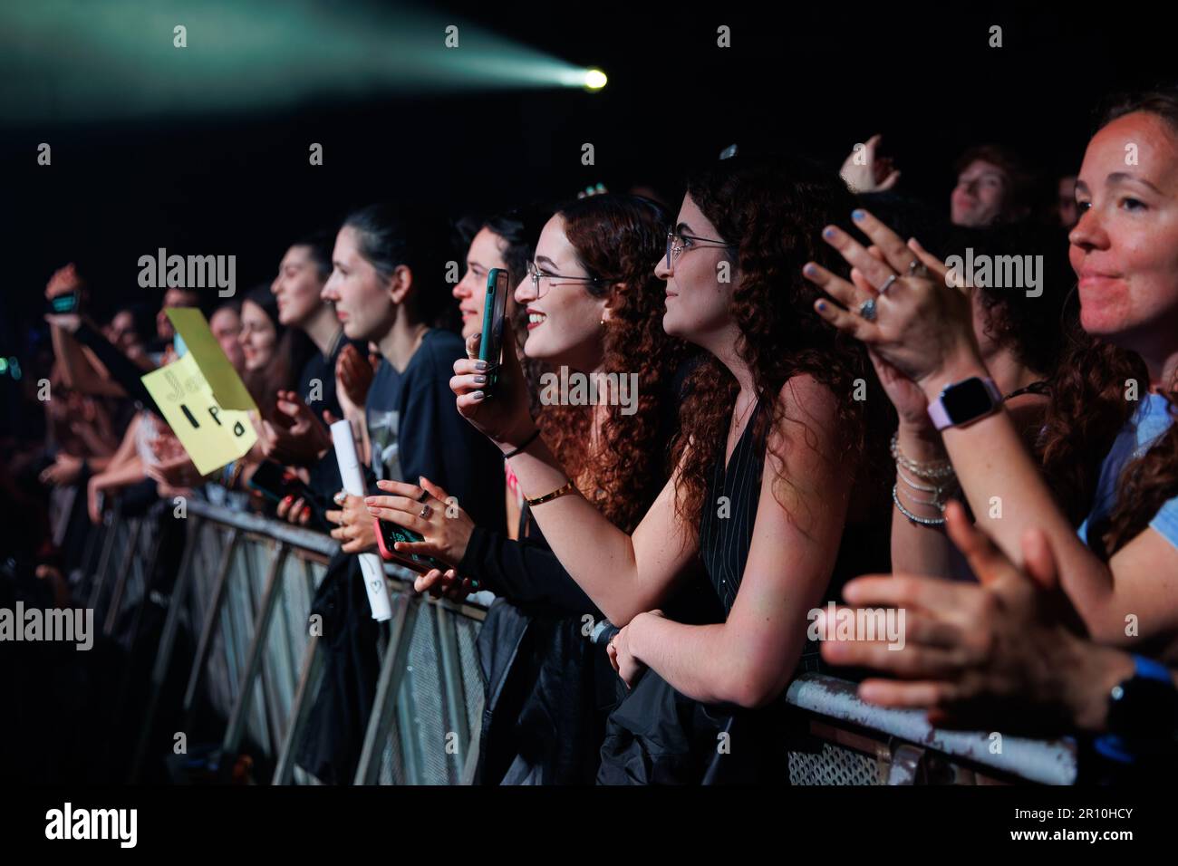 BARCELONA - MAR 30: The fans during a concert at Let's Festival on ...