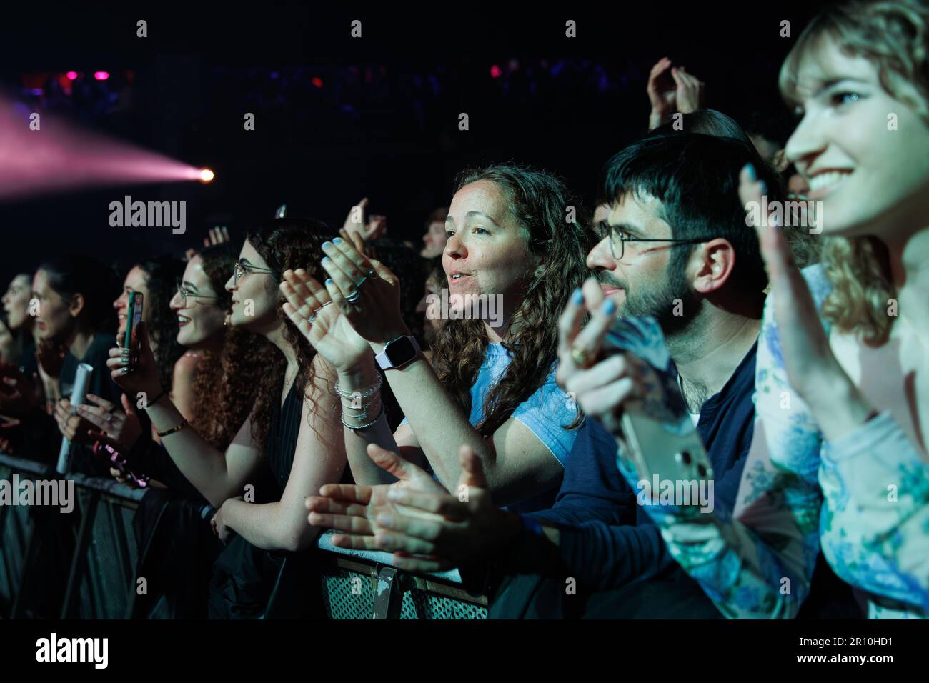 BARCELONA - MAR 30: The fans during a concert at Let's Festival on ...