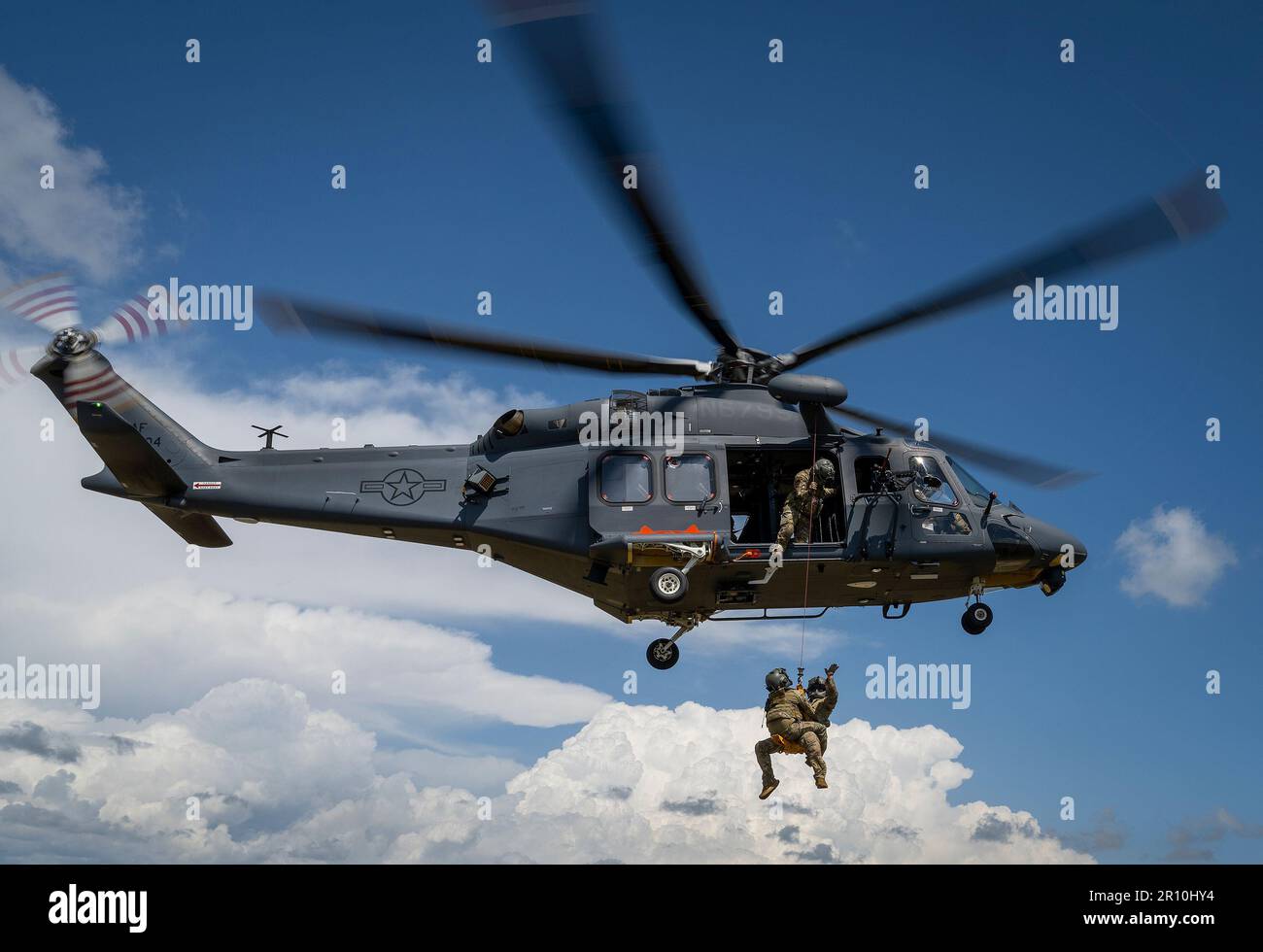 An MH-139A Grey Wolf lifts two Air Force Global Strike Command ...