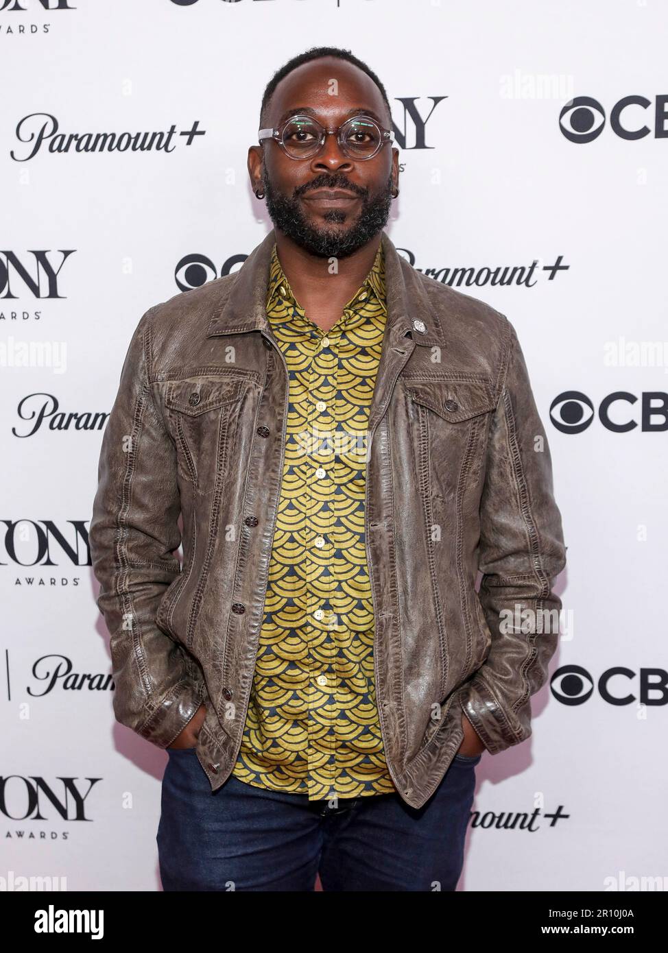 Playwright James Ijames poses during the 76th annual Tony Awards Meet ...
