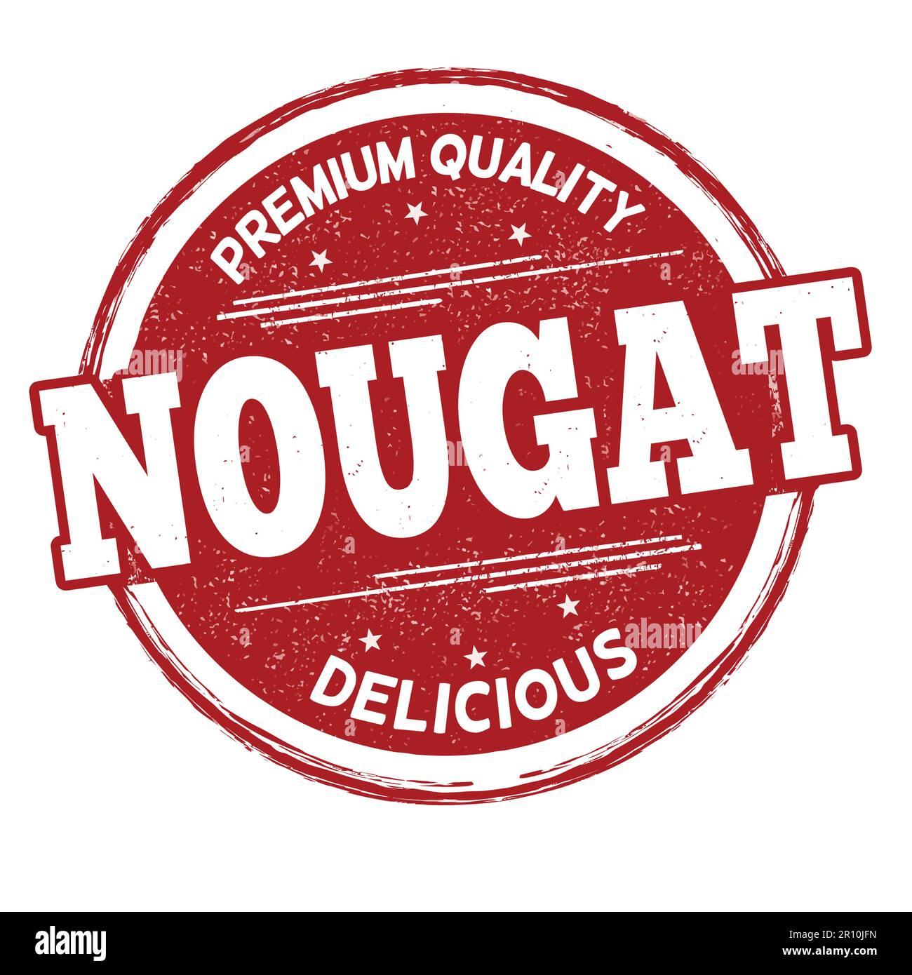 Nougat grunge rubber stamp on white background, vector illustration ...