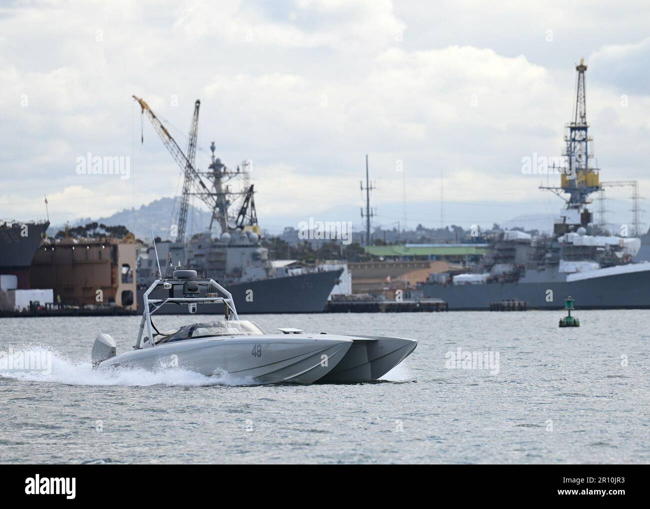 230502-N-GR718-1286 An unmanned T-38 Devil Ray controlled by West Coast ...