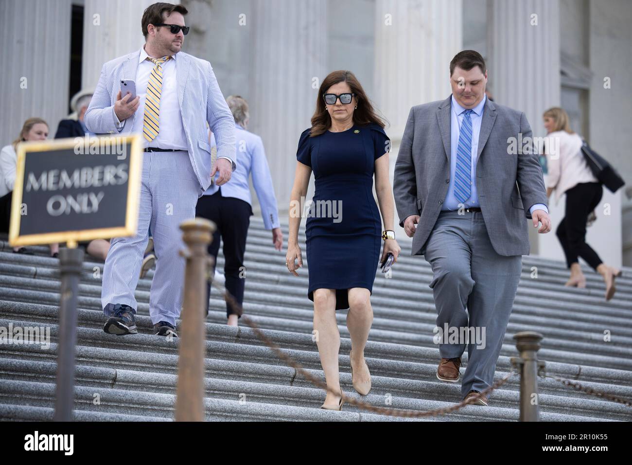 Rep. Nancy Mace (R-S.C.) departs the U.S. Capitol May 10, 2023 ...