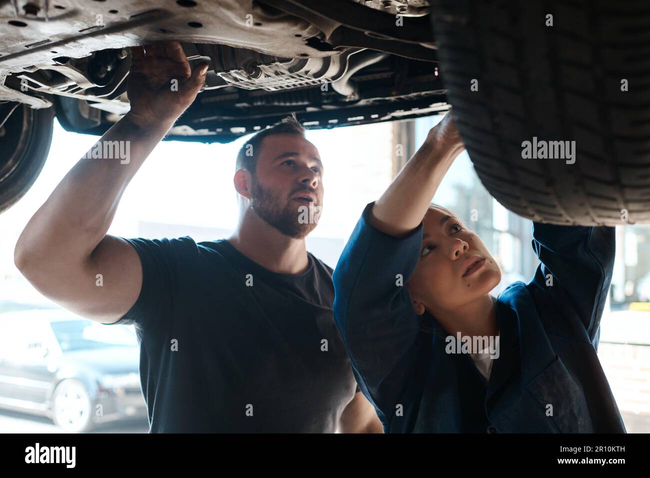 Let us put you back in the drivers seat. two mechanics working together ...