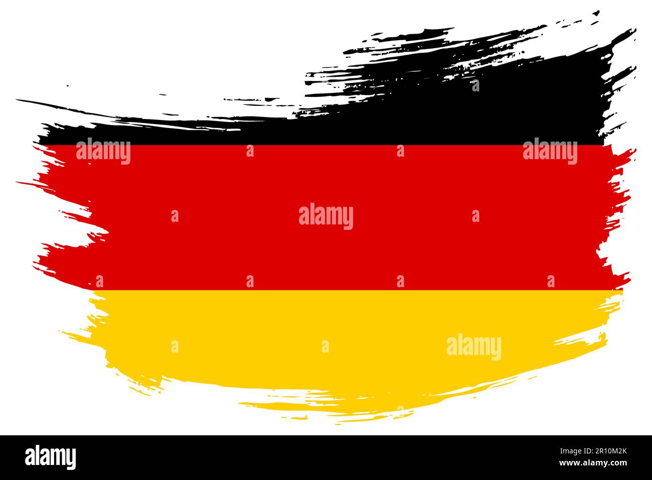 German flag paint stroke hi-res stock photography and images - Alamy
