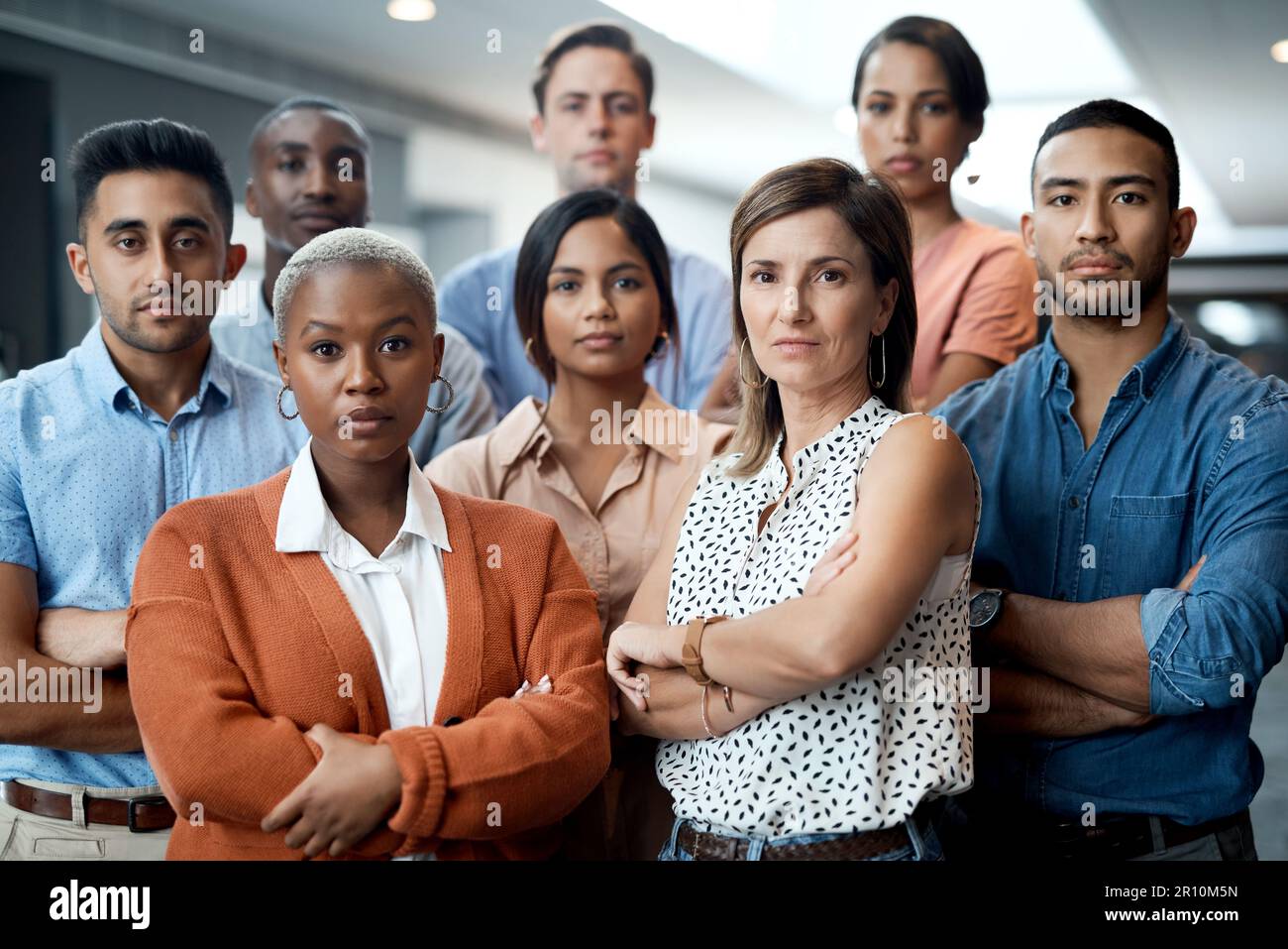 Share the vision, share the success. Portrait of a group of confident ...