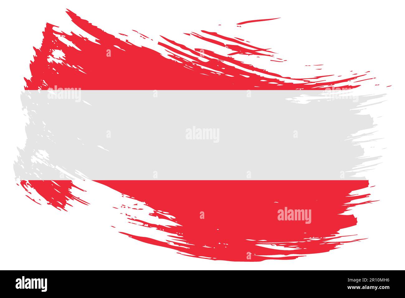 Austria brush stroke flag vector background. Hand drawn grunge style ...