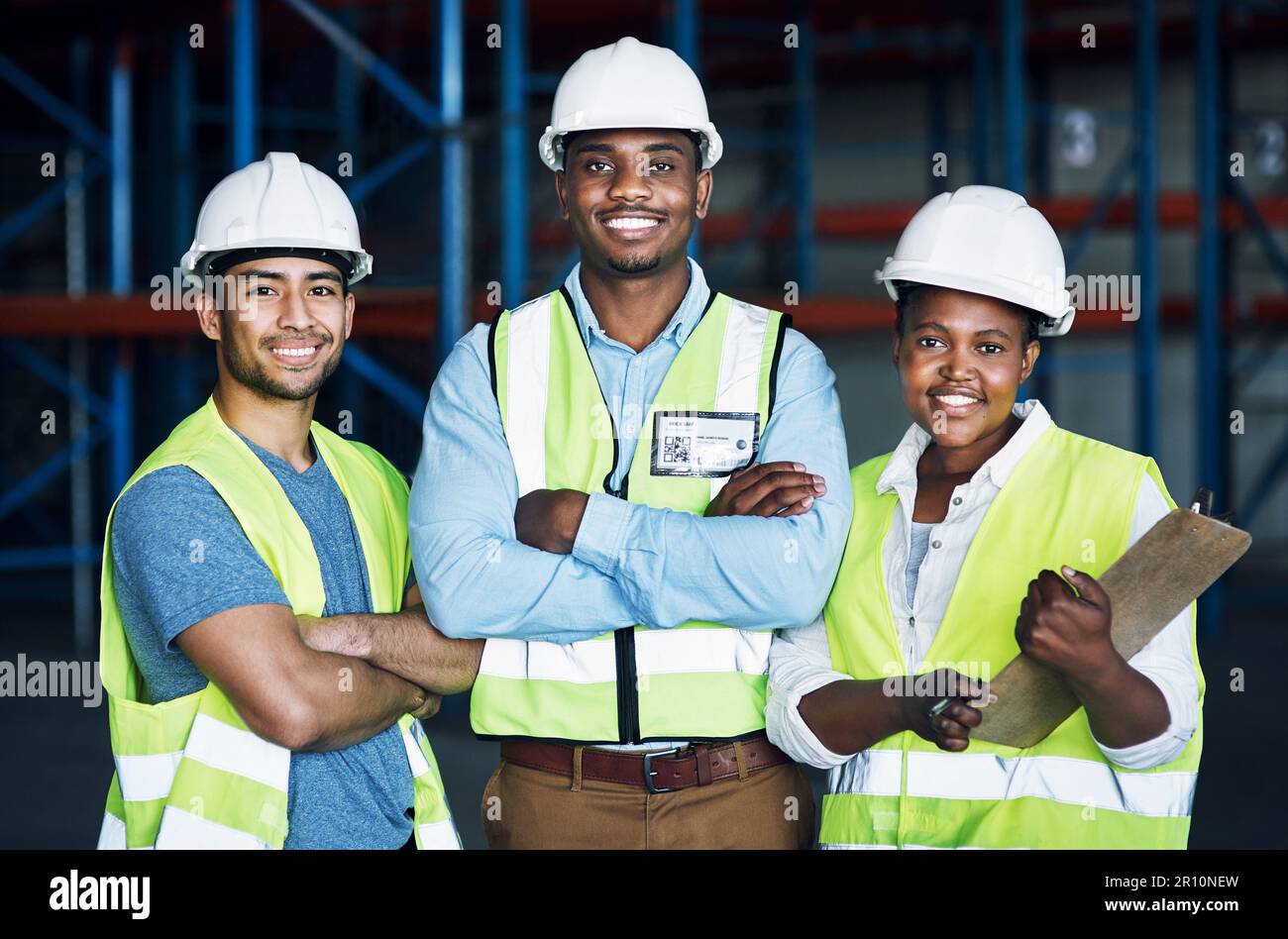 We build it better when we build it together. Portrait of a group of ...