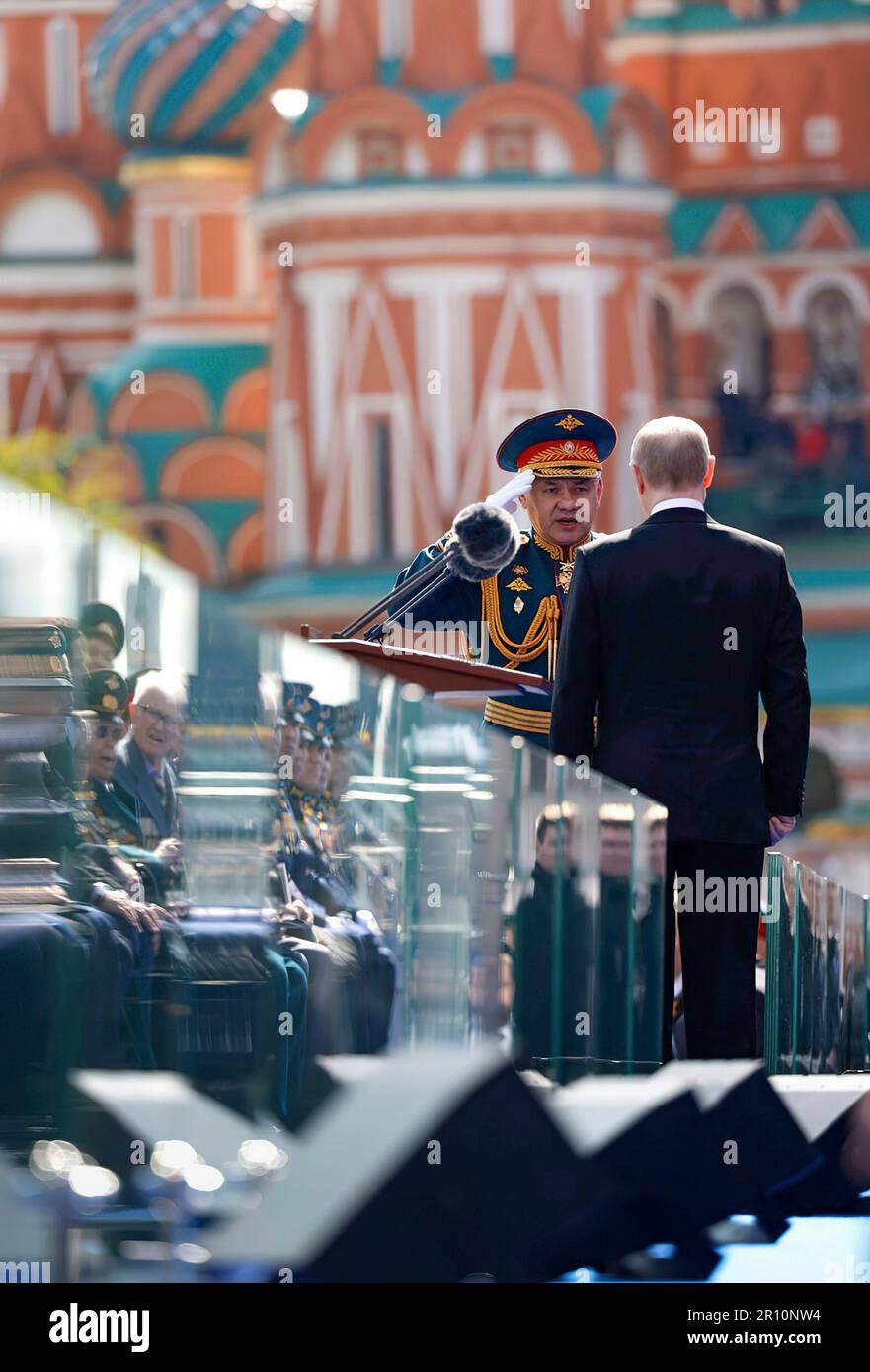 Putin attends "Victory Parade" on Red Square. Alongside the President ...