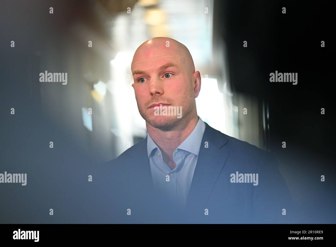 Independent senator David Pocock at a press conference at Parliament ...