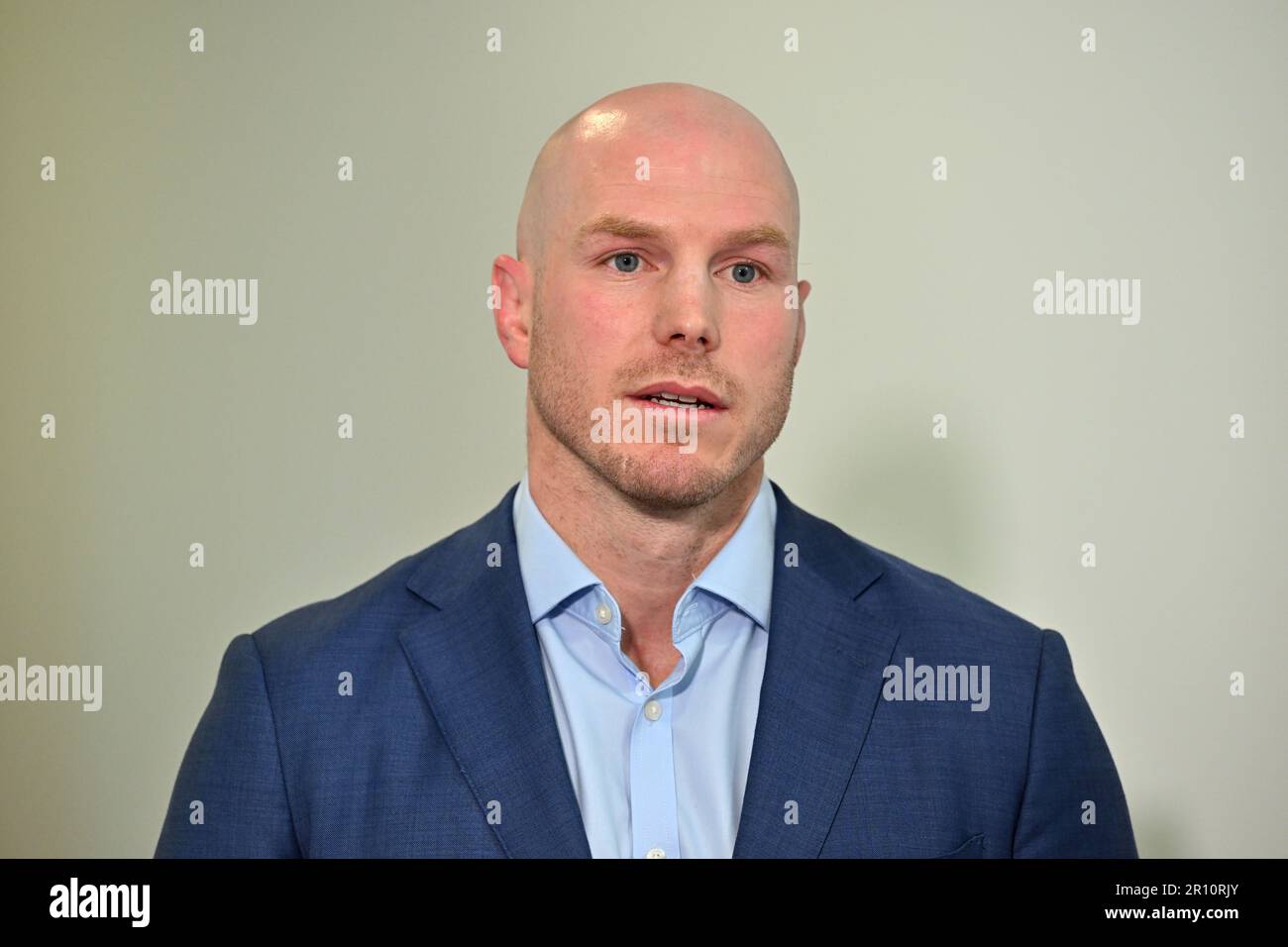 Independent senator David Pocock at a press conference at Parliament ...