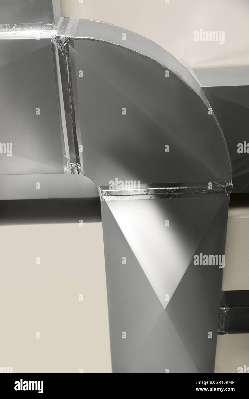 Ceiling with ventilation system indoors, bottom view Stock Photo - Alamy