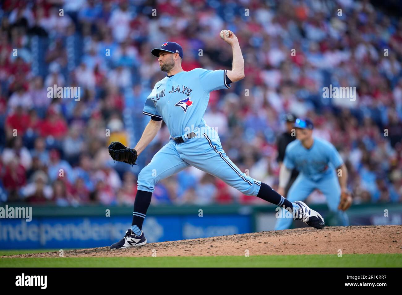 Toronto Blue Jays' Tim Mayza plays during a baseball game, Wednesday ...