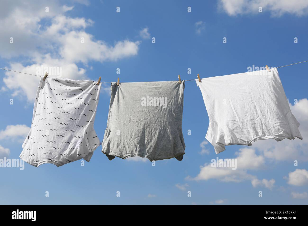 Laundry sun washing clothespins hi-res stock photography and images - Alamy