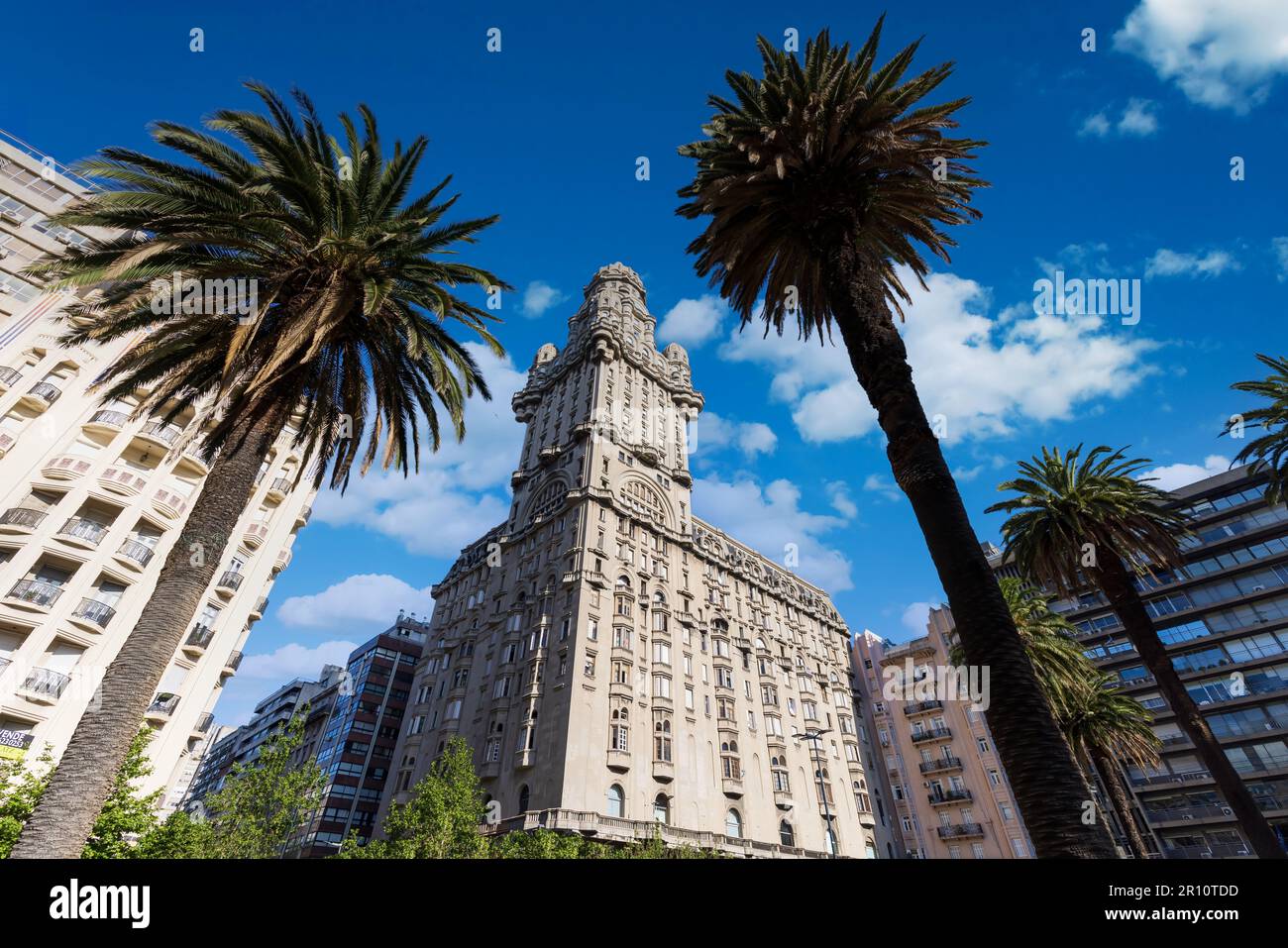 Uruguay, Montevideo Independence Square in historic city center, a ...