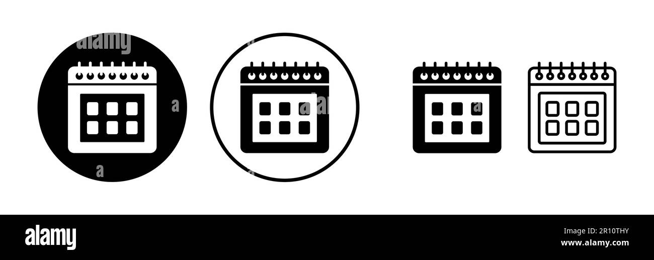 calendar icon vector. Calender symbol Stock Vector Image & Art - Alamy