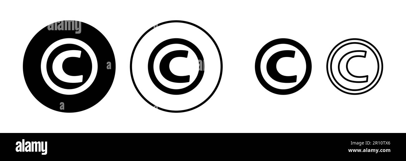 Copyright icon vector. copyright symbol Stock Vector Image & Art - Alamy
