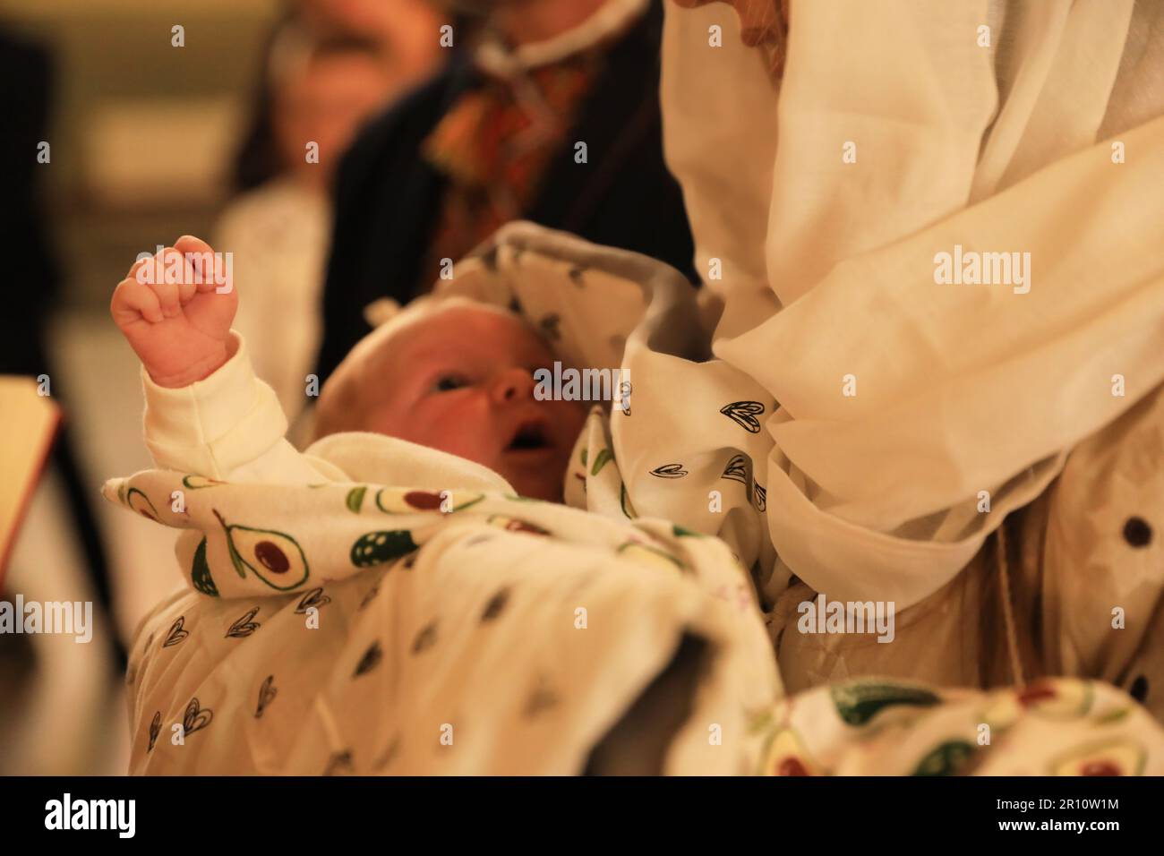 Stryi, Ukraine - September 11, 2022: Mother holding child during ...