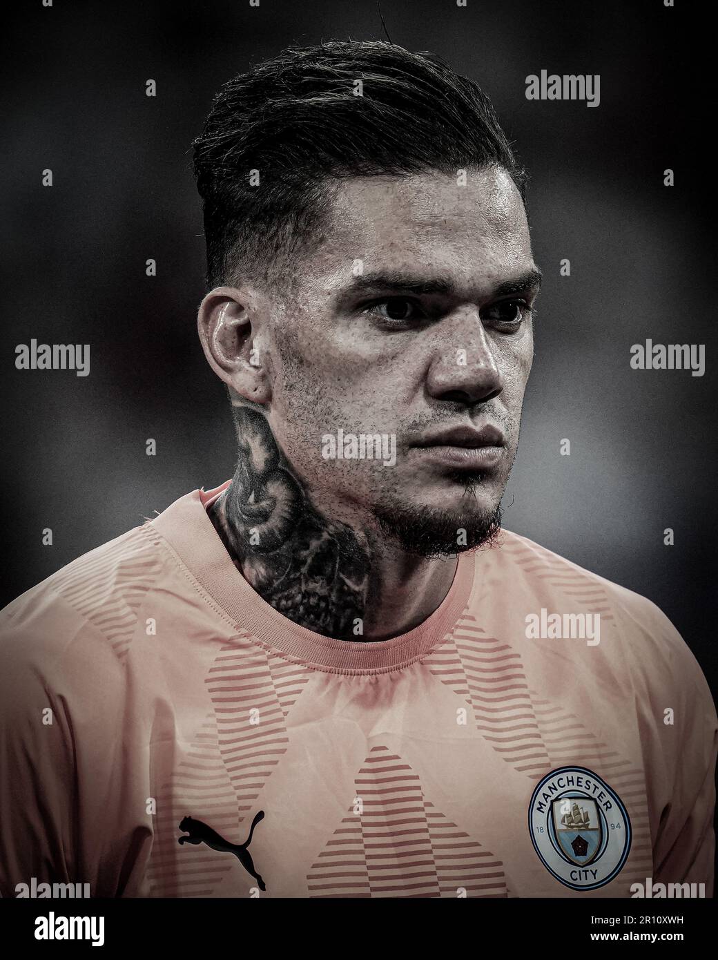 Madrid, Spain. May 9, 2023, Ederson of Manchester City during the La ...
