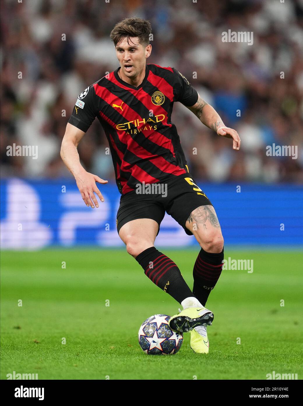 Madrid, Spain. May 9, 2023, John Stones of Manchester City during the ...