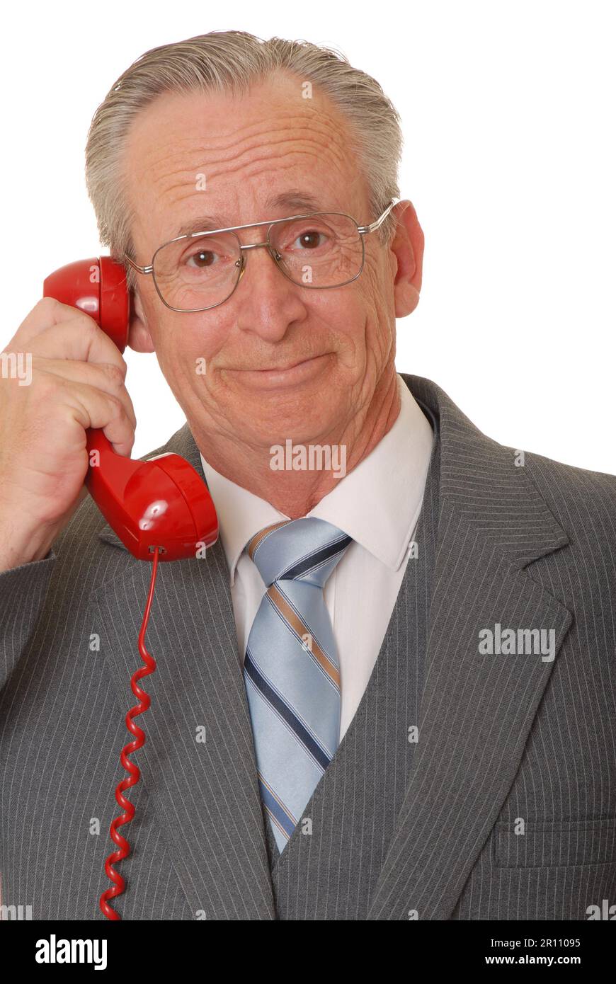 Senior businessman with a rather interesting expression Stock Photo - Alamy