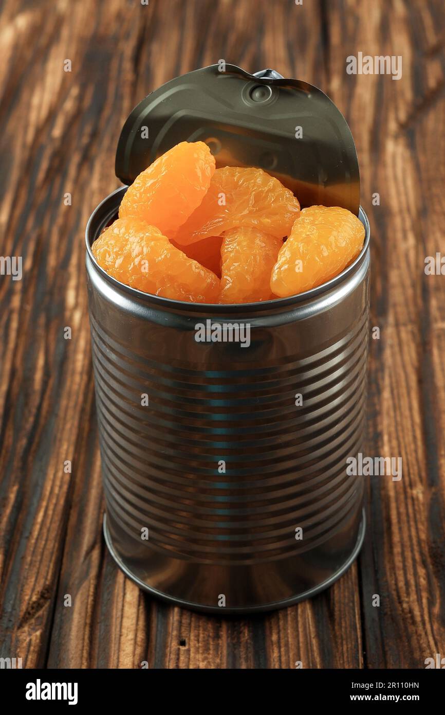 Canned Orange Tangerine in Sweet Syrup. Pickled Preserved Mandarin ...