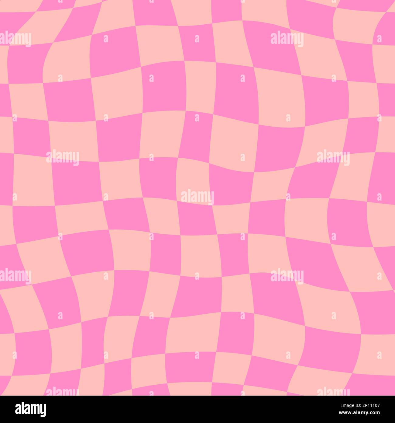 Groovy Checkerboard Seamless Pattern. Psychedelic Abstract Background ...