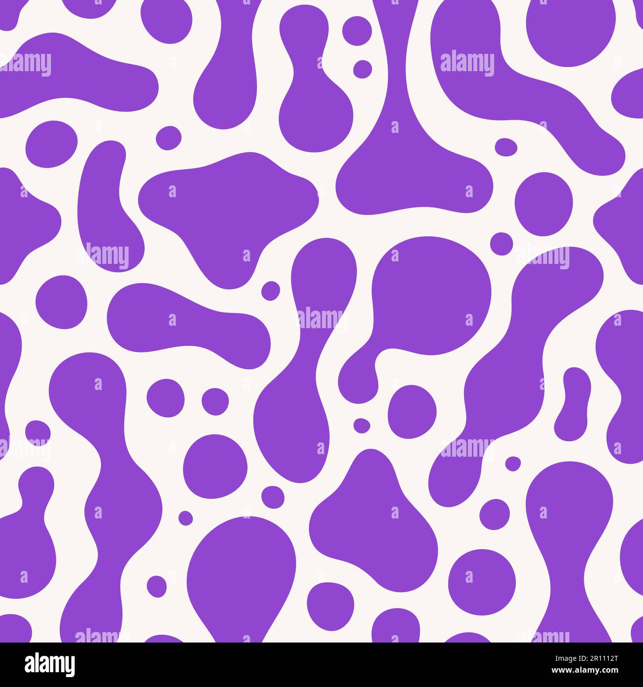 Groovy Lava Lamp Seamless Pattern. Psychedelic Fluid Drops Vector ...