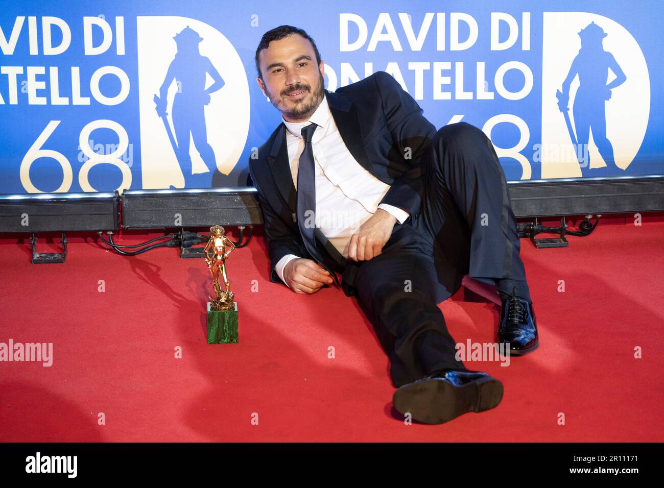 Rome, Italy, May 10, 2023 - Francesco Di Leva attends the red carpet for the "68° David di ...
