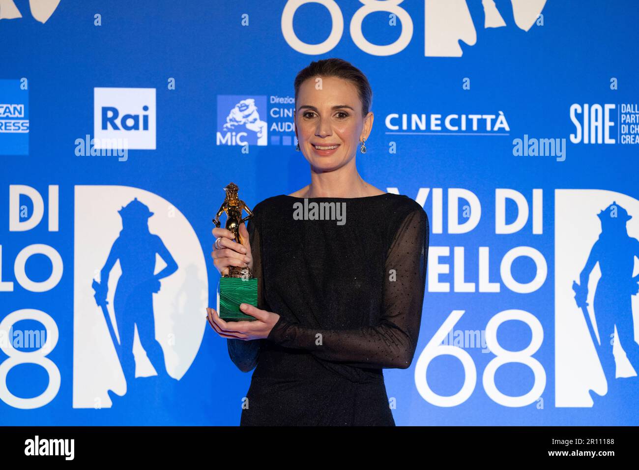 Rome, Italy, May 10, 2023 - Emanuela Fanelli attends the red carpet for ...