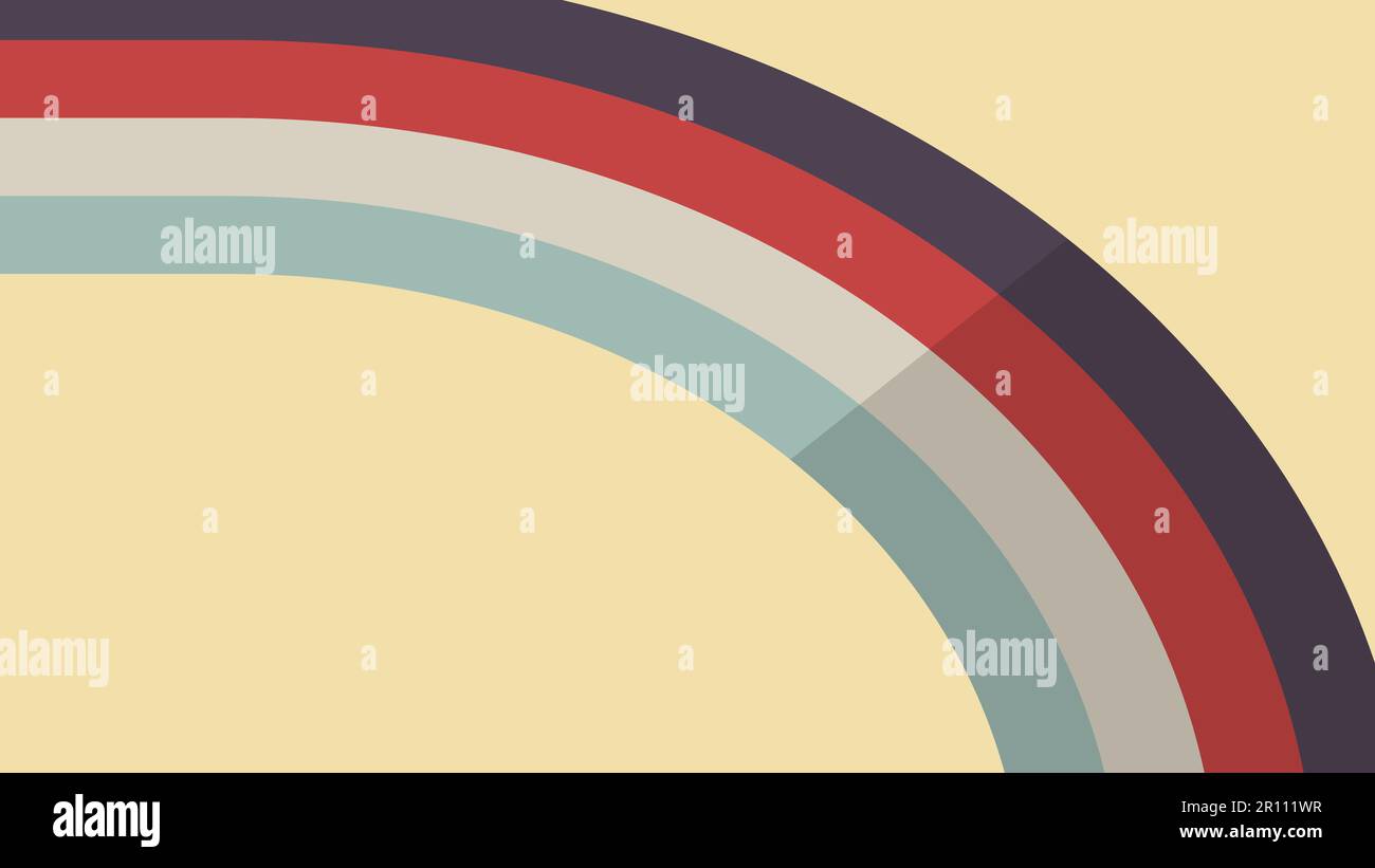 Curve Retro 70s background vector. Waves, swirl, rough vector texture ...