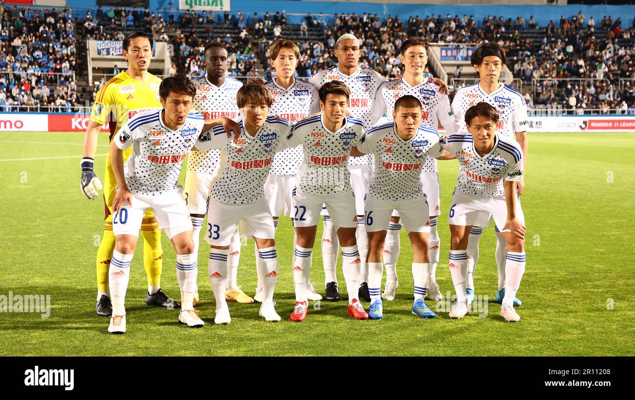 Kanagawa, Japan. 3rd May, 2023. Albirex Niigata team group line-up before the 2023 J1 League ...