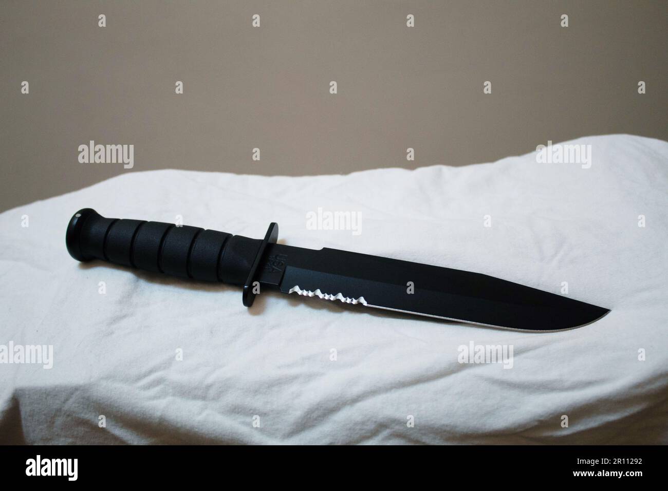 Knife on white background Stock Photo - Alamy