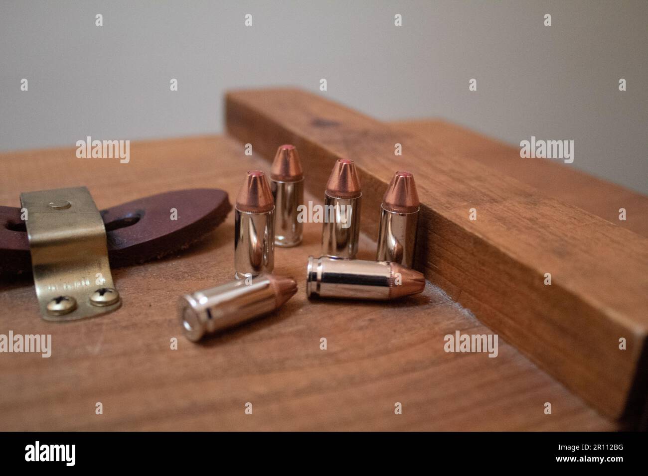 Ammo on Ammo Box Stock Photo - Alamy