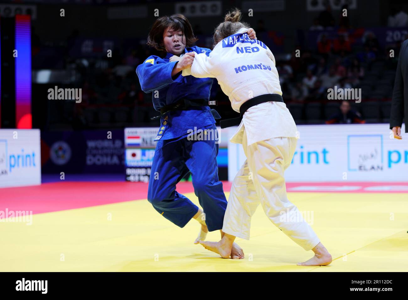 Doha, Qatar. 10/05/2023, Ali Bin Hamad Al Attiyah Arena, Doha, Qatar. 10th May, 2023. (L-R) Miku ...